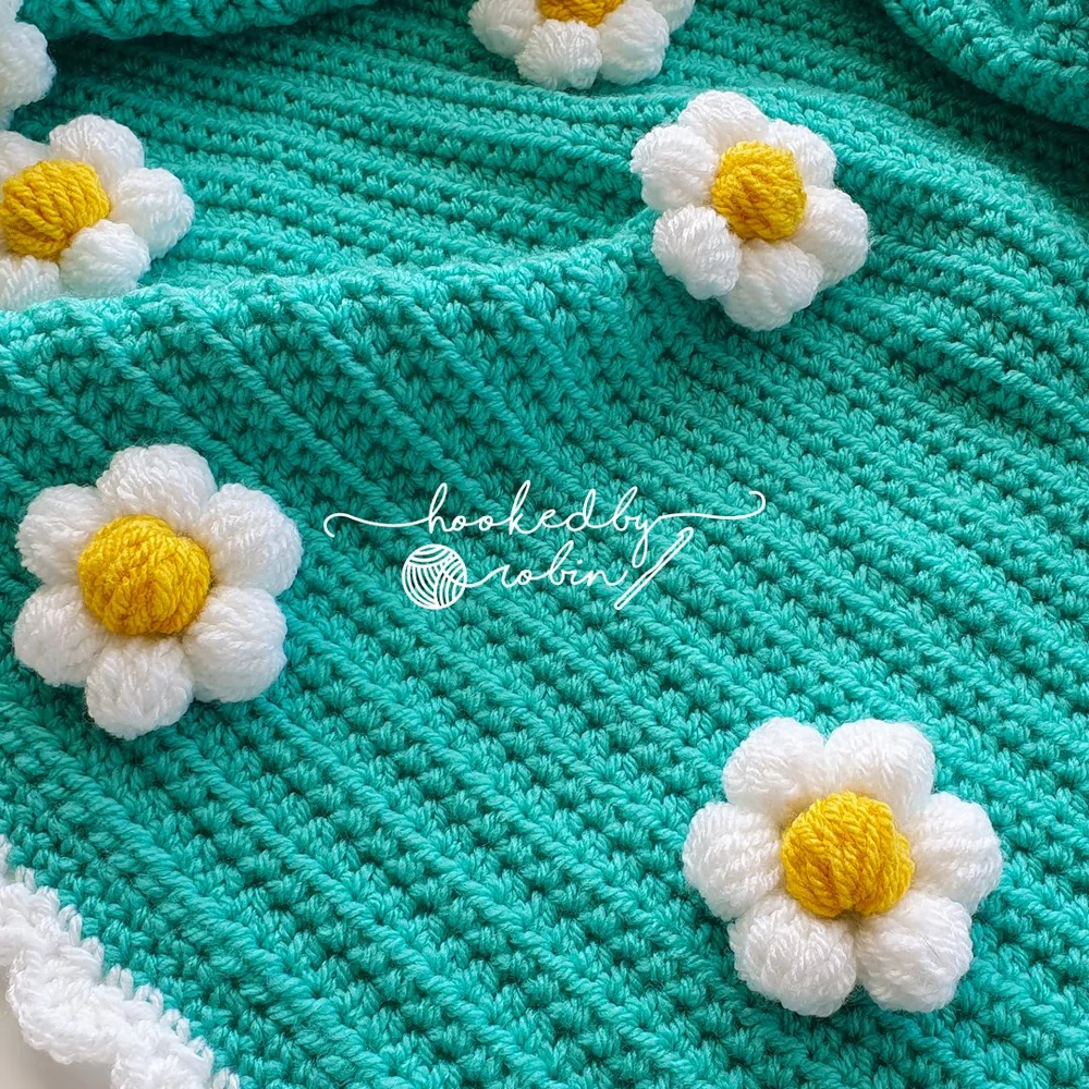 Crochet Daisy Blanket [Free Video Tutorial & Written Pattern!] — Hooked ...