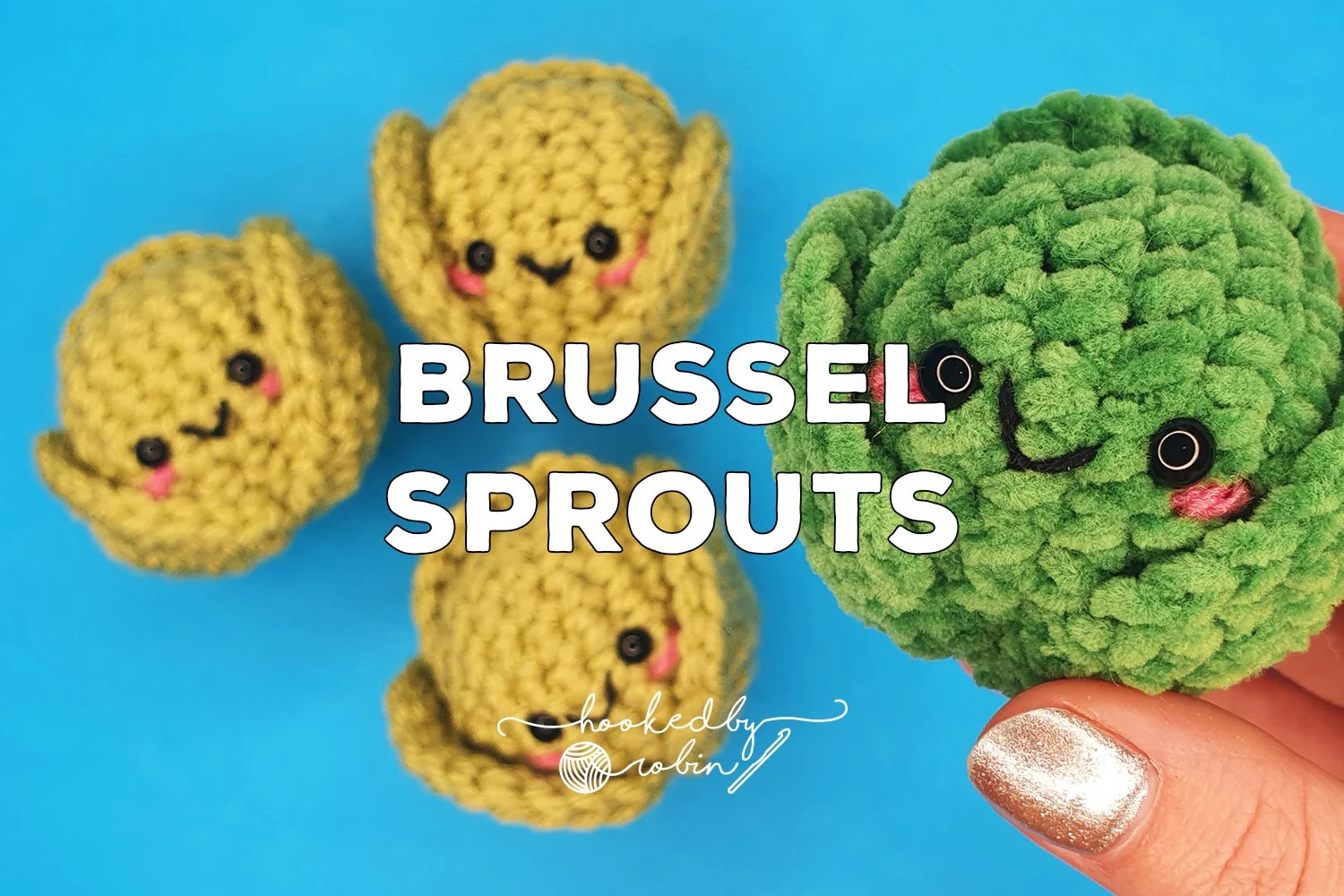 Crochet Brussel Sprout Amigurumi Pattern — Hooked by Robin
