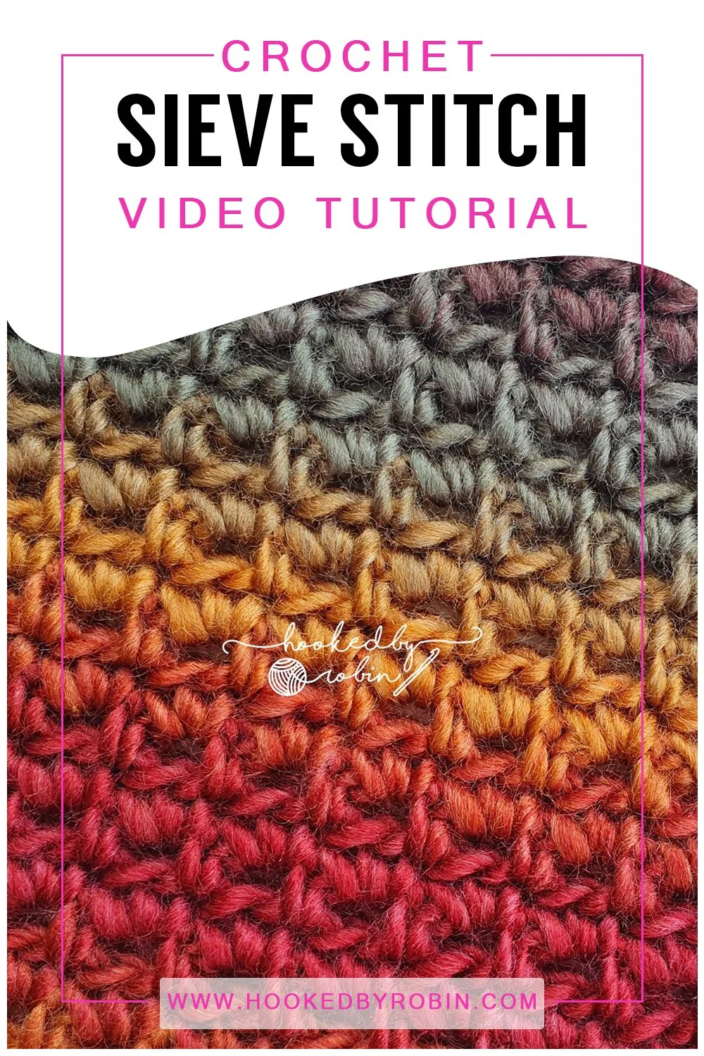 Crochet Sieve Stitch [Free Video Tutorial & Written Pattern!] — Hooked ...