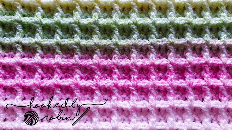 Crochet Waffle Stitch [Free Video Tutorial & Written Pattern!] — Hooked ...