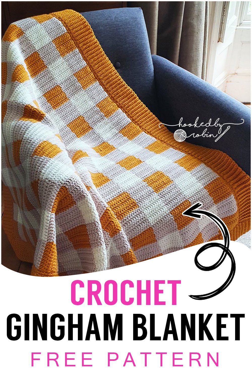 Crochet Gingham Blanket [Free Video Tutorial & Written Pattern ...