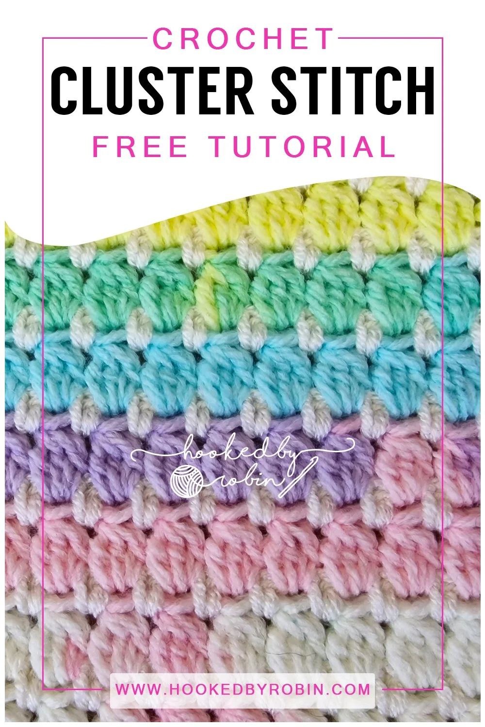 Crochet Cluster Stitch — Hooked by Robin