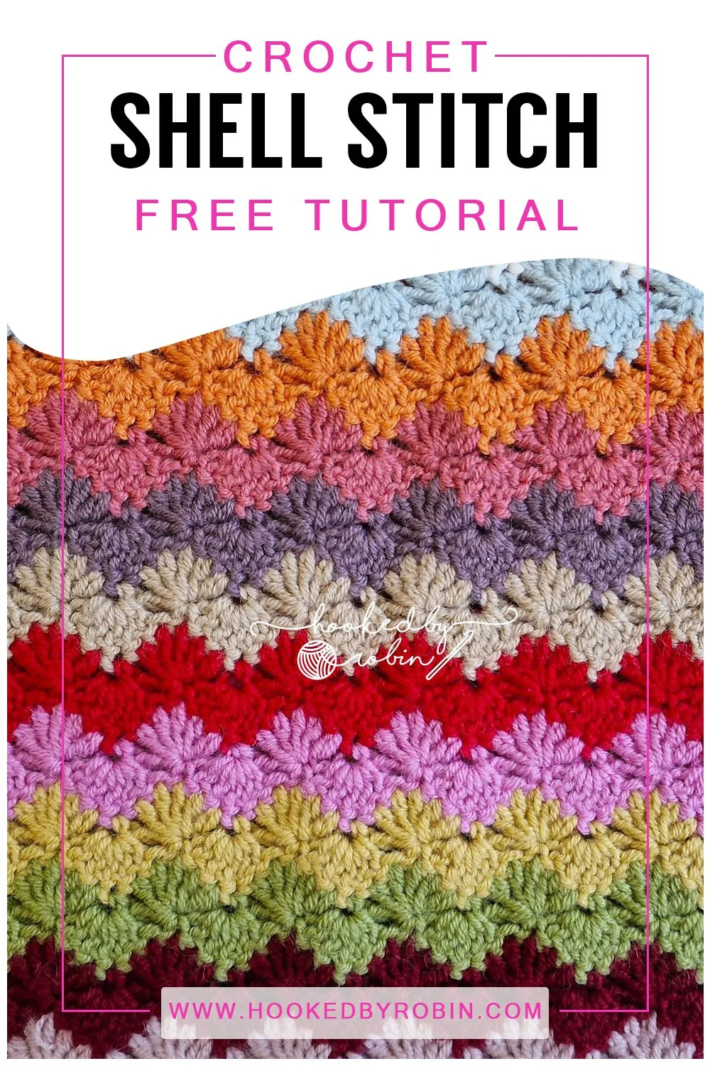 Crochet Interlocking Shell Stitch [Free Video Tutorial & Written ...