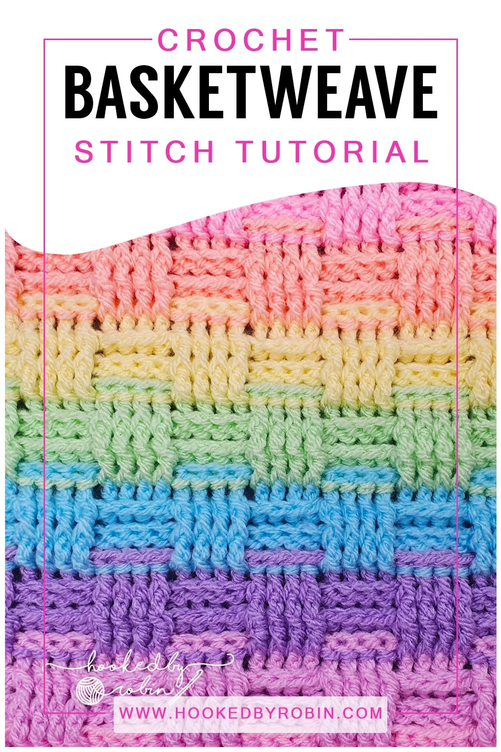Crochet Basketweave Stitch [Free Video Tutorial & Written Pattern ...