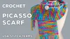 Crochet Picasso Yarn Scarf [Free Video Tutorial & Written Pattern ...