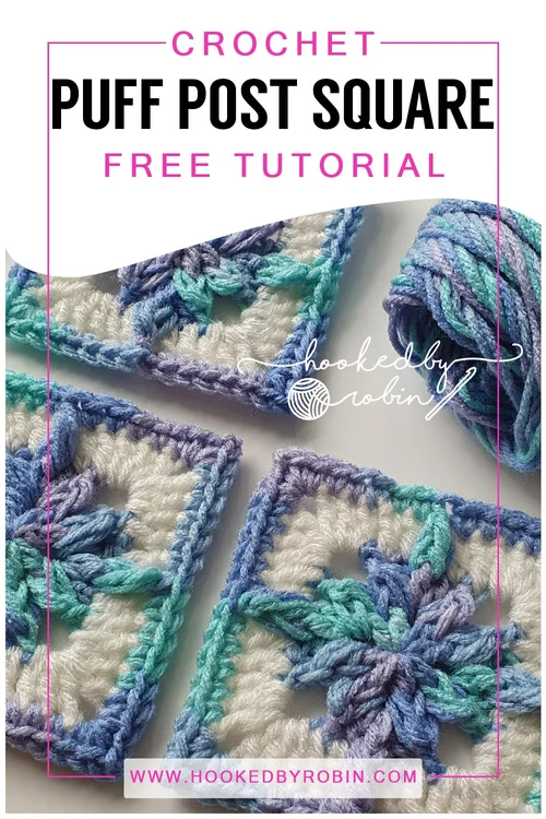Crochet Puff Post Square [Free Video Tutorial & Written Pattern ...