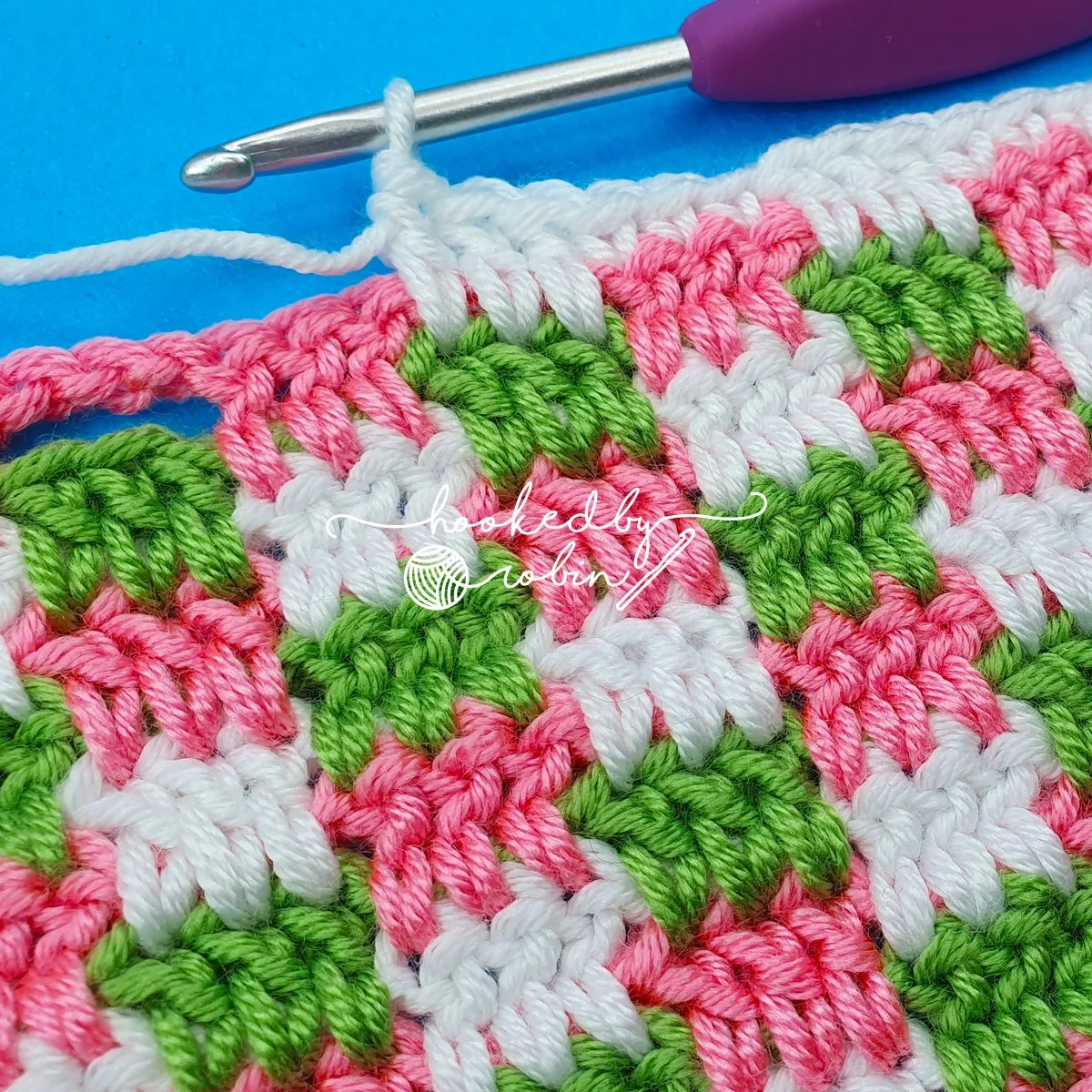 Crochet Interlocking Block Stitch [Free Video Tutorial & Written Pattern!] — Hooked by Robin