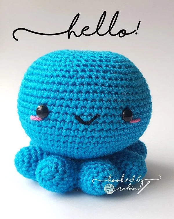 Amigurumi Crochet Octopus Pattern — Hooked by Robin