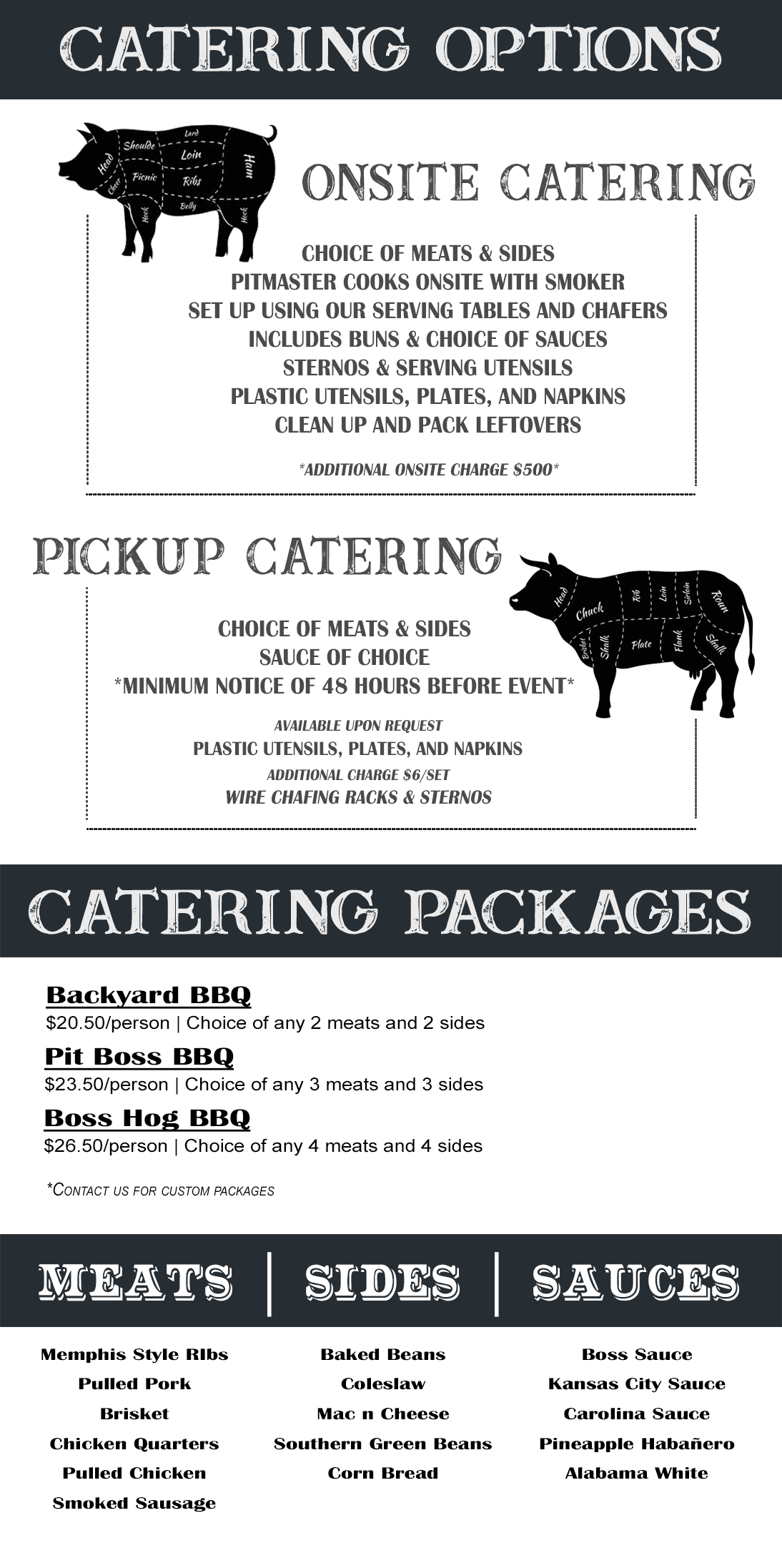 Catering — Boss Hog Barbecue
