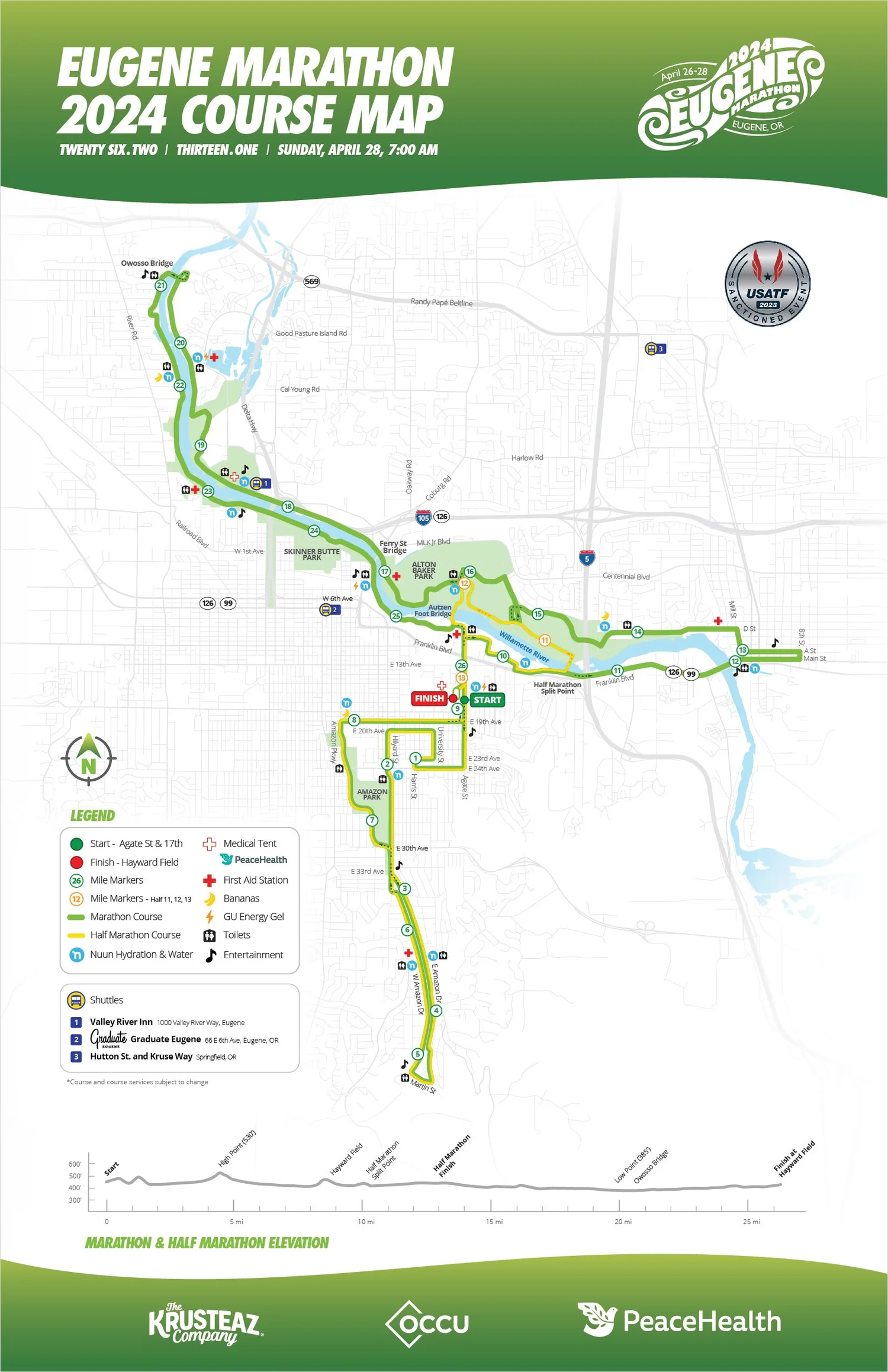 HALF MARATHON — Eugene Marathon