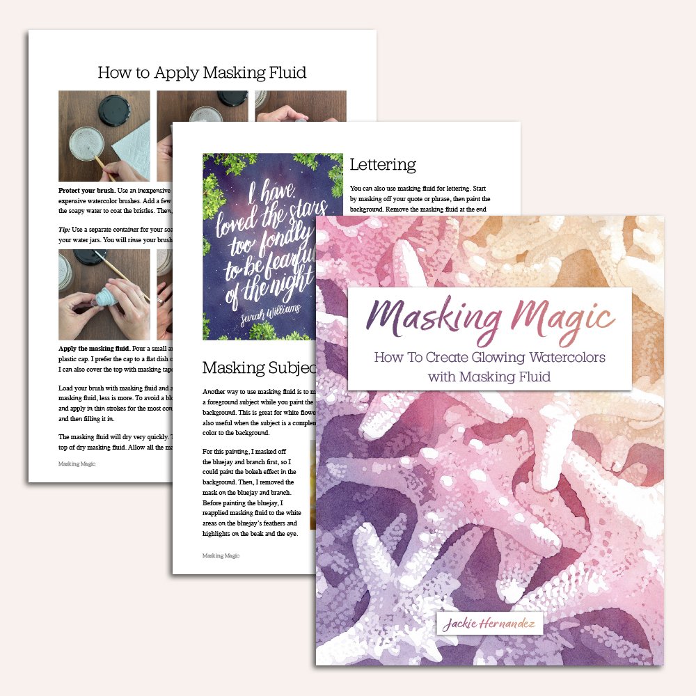 Free Guide: How to Use Masking Fluid — Jackie Hernandez