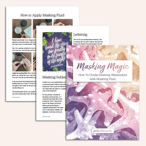 Free Guide: How to Use Masking Fluid — Jackie Hernandez