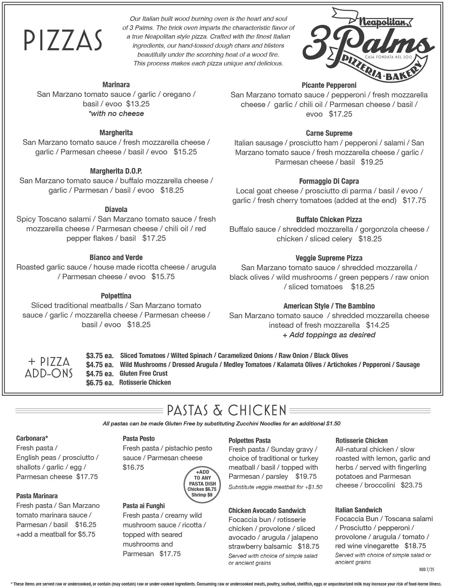 3 Palms Pizzeria & Italian Bakery