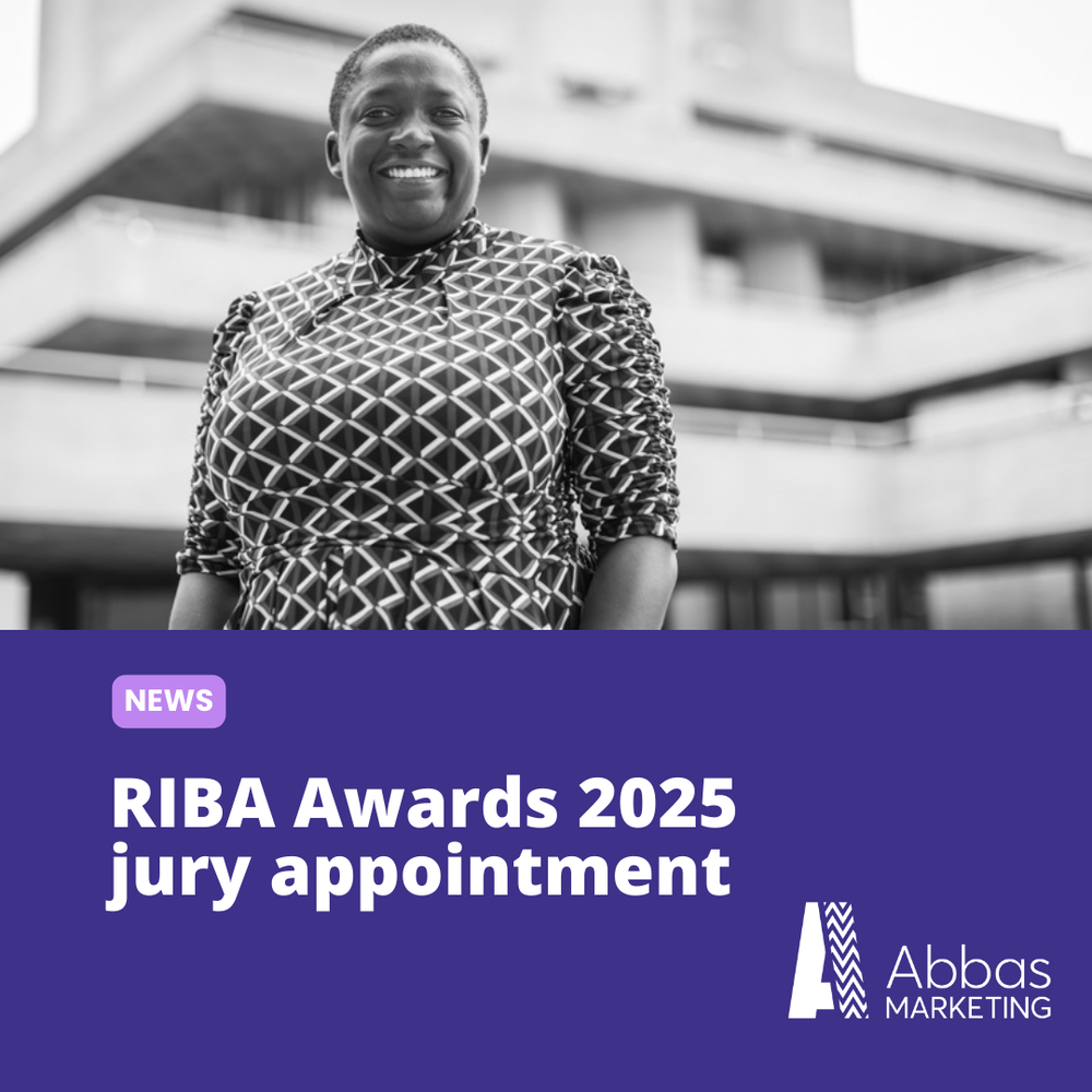 RIBA Awards 2025 Jury Appointment Ayo Abbas | Built Environment Marketing