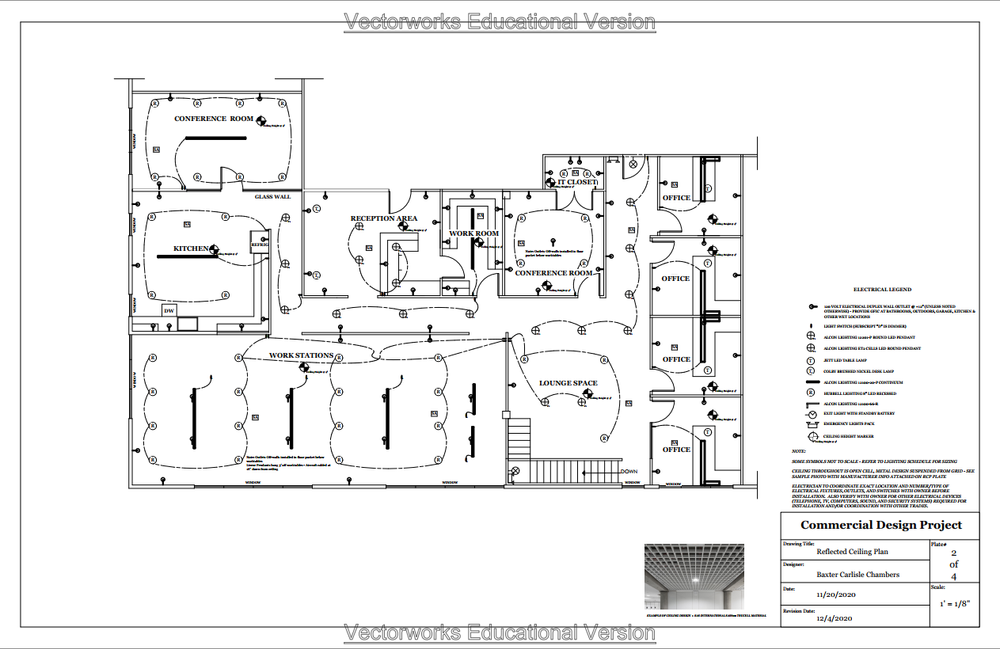 Reflected Ceiling Layout Plan | Shelly Lighting