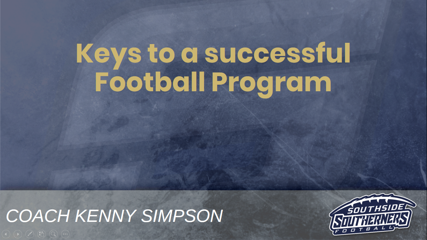 Football Program Powerpoint — FBCoachsimpson