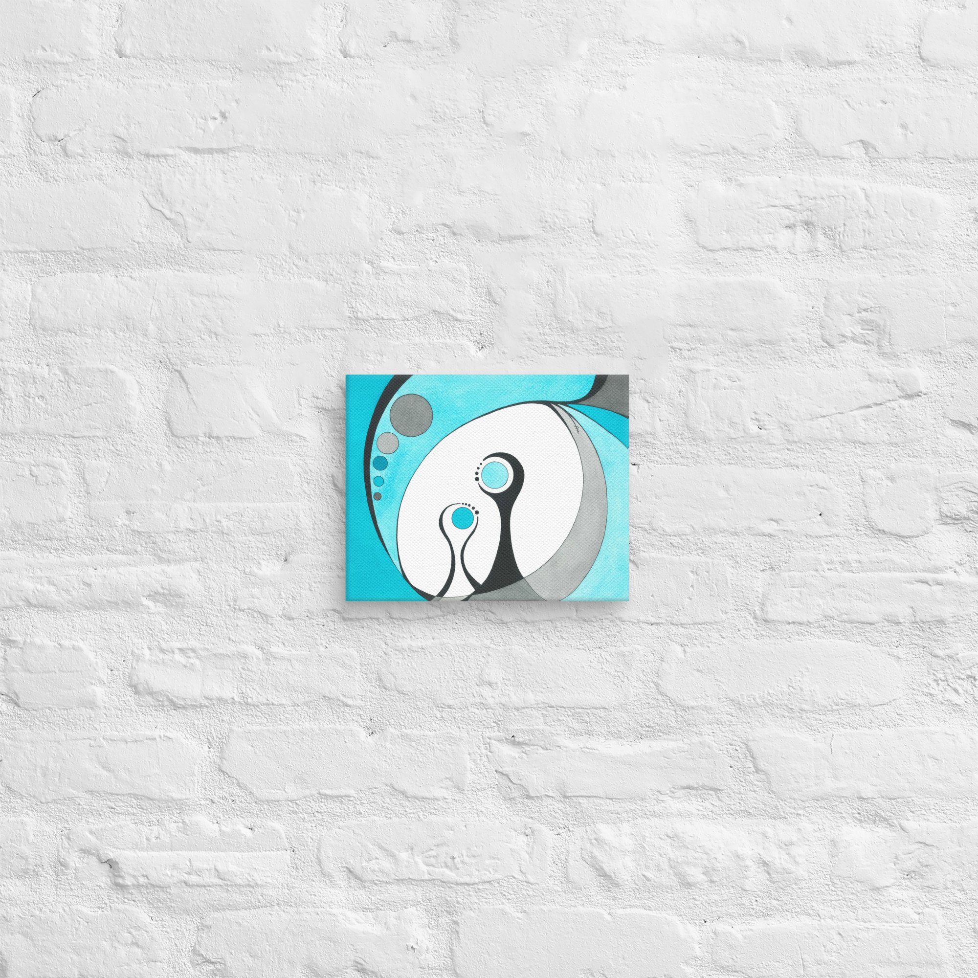 Canvas - Aqua Abstract — Chroma Rabbit