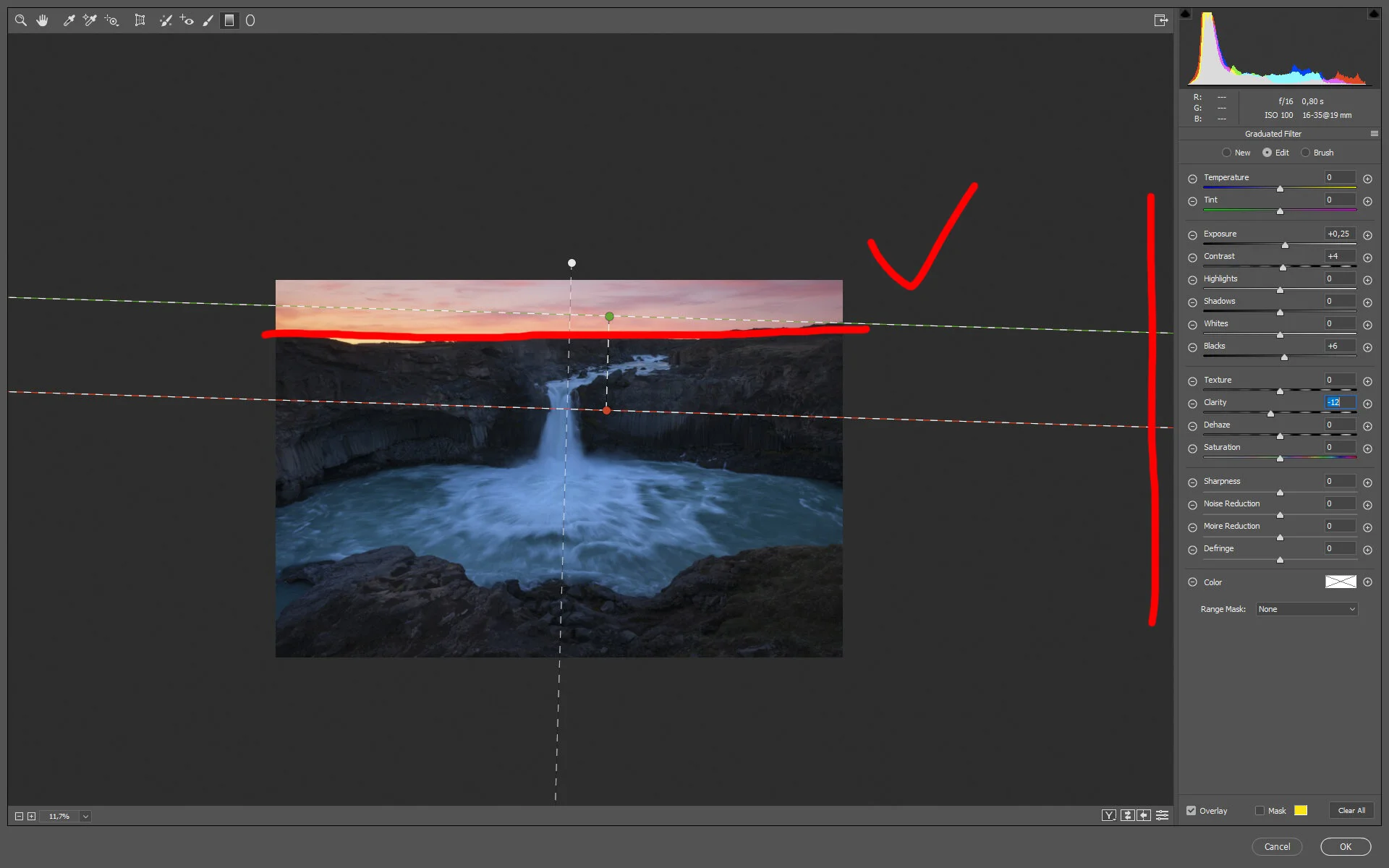 A helpful Guide on how to use the Graduated Filter in Lightroom and ...