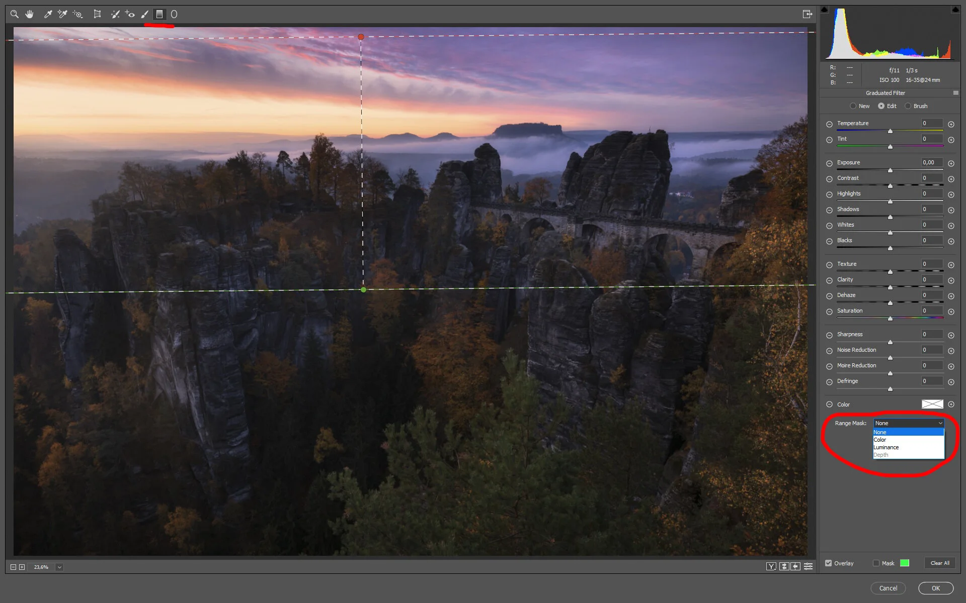 An in-depth Guide on how to use the Range Mask in Lightroom and Camera ...