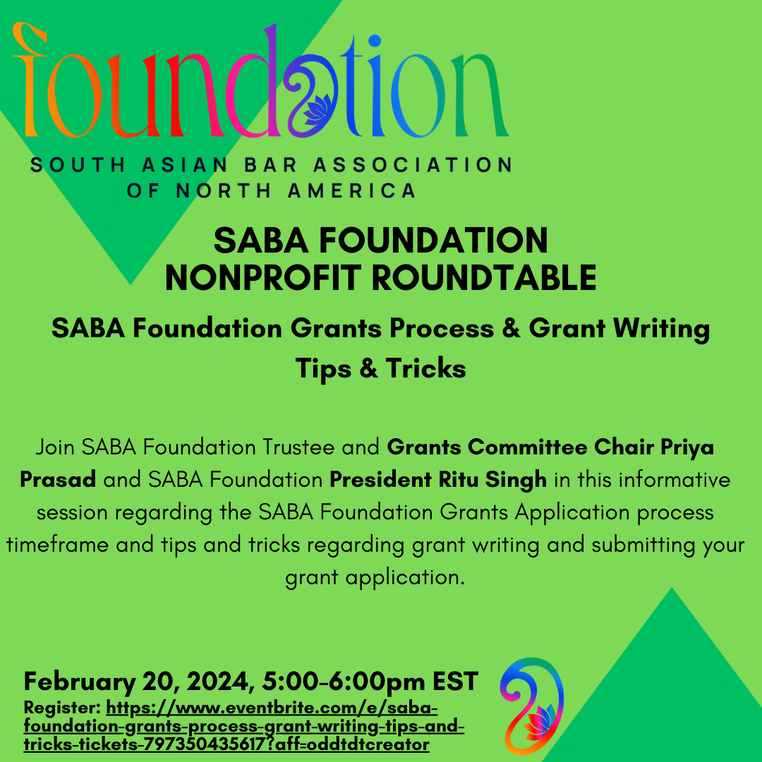 Nonprofit Roundtables — SABA Foundation