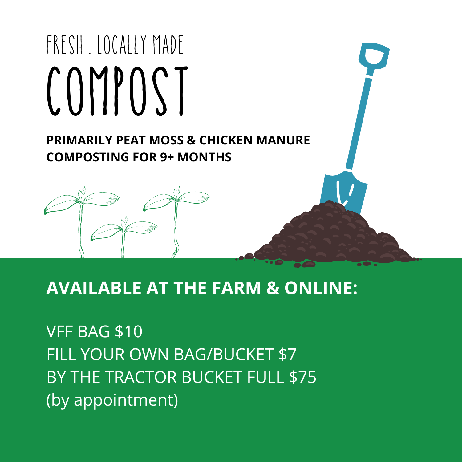 VFF COMPOST, TRACTOR BUCKET FULL | Vernon Family Farm