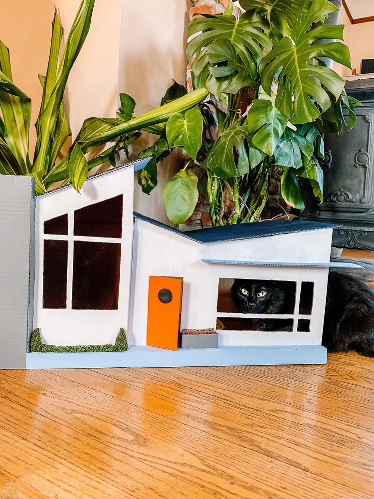 How to Make a Cardboard Cat House — The Green Mad House