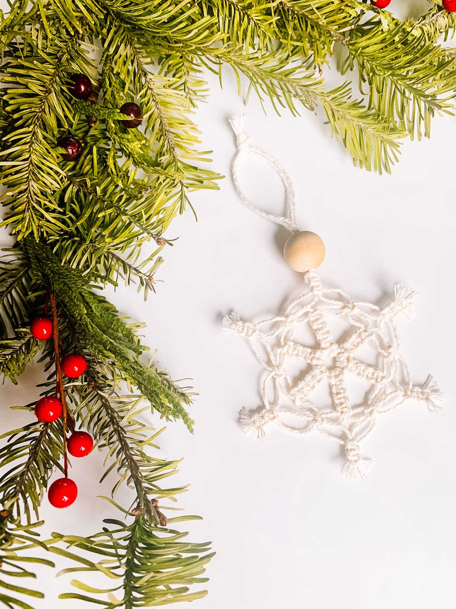How to Make Macrame Snowflake Ornaments — The Green Mad House