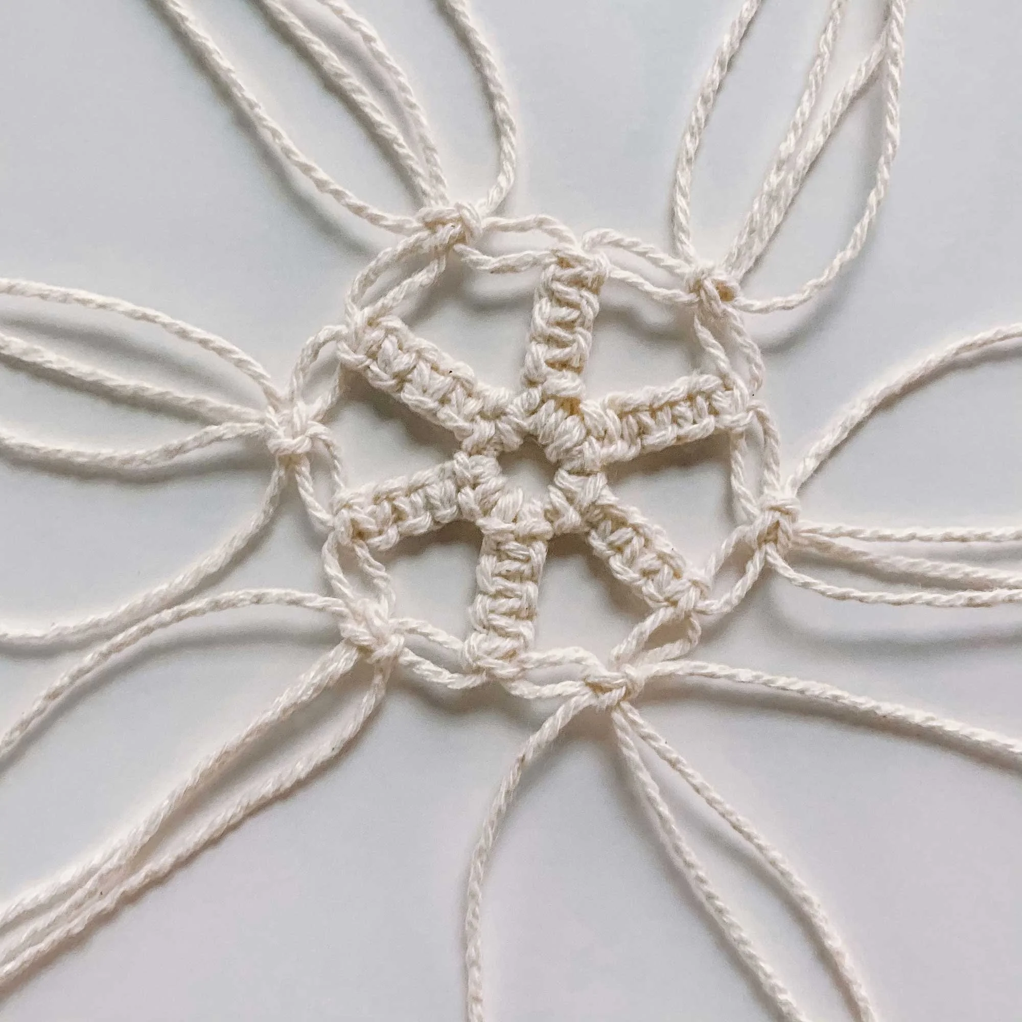 How to Make Macrame Snowflake Ornaments — The Green Mad House