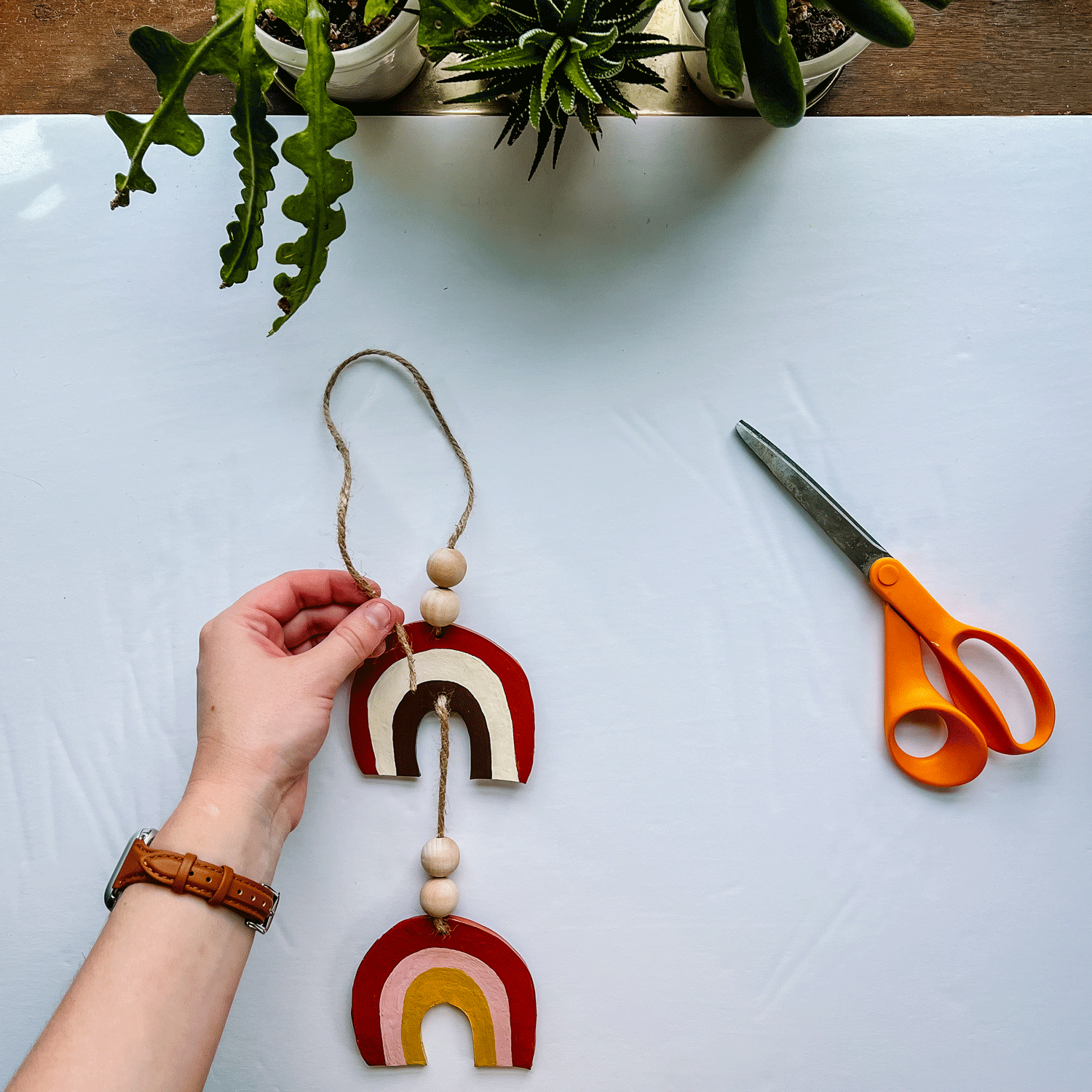 How to Make a Rainbow Clay Hanging — The Green Mad House