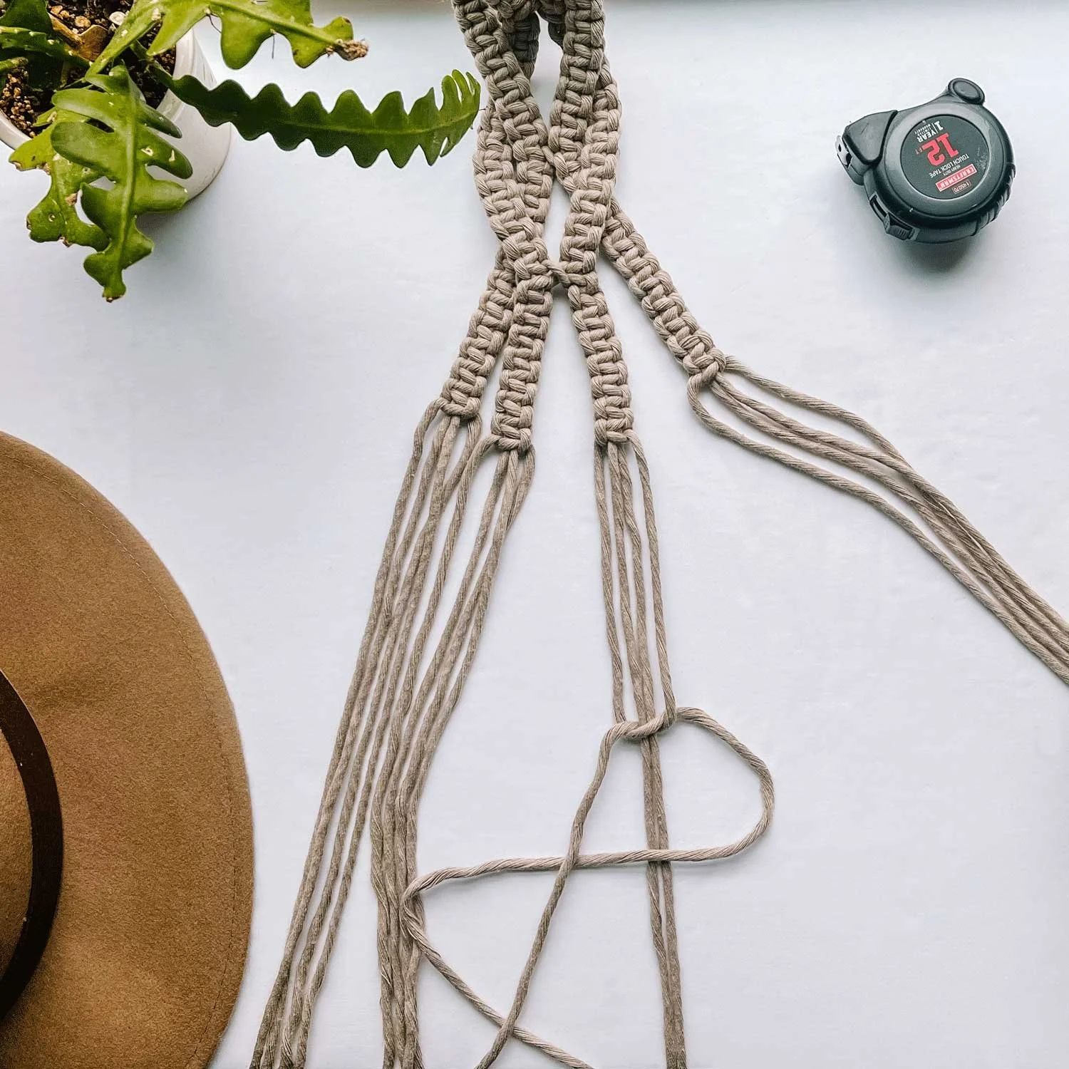 How to Make a Macrame Hanger for Hats — The Green Mad House