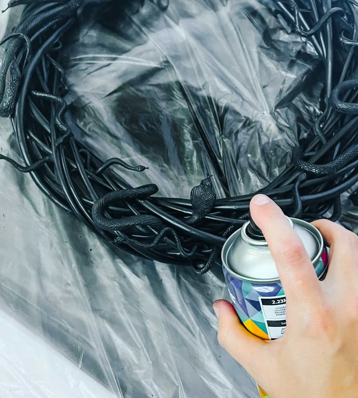 How to Make a Halloween Snake Wreath — The Green Mad House