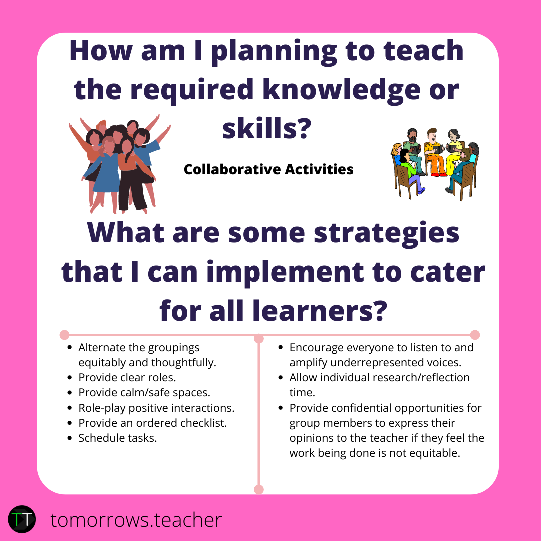 Tomorrow's Teacher - Strategies for differentiation