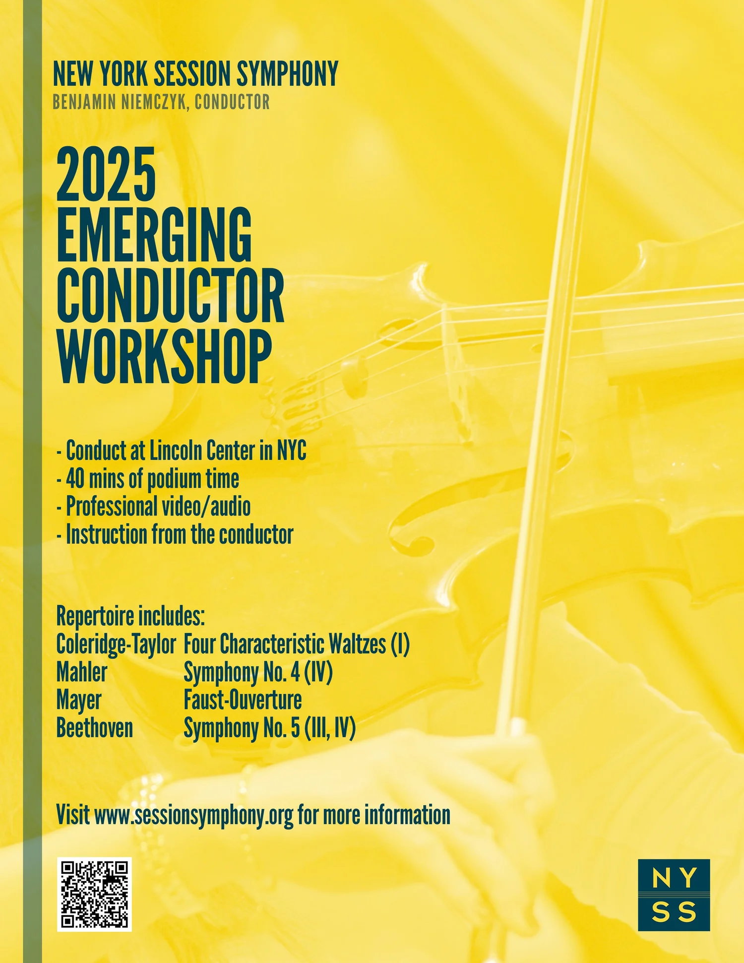 Emerging Conductor Workshop in NYC — New York Session Symphony