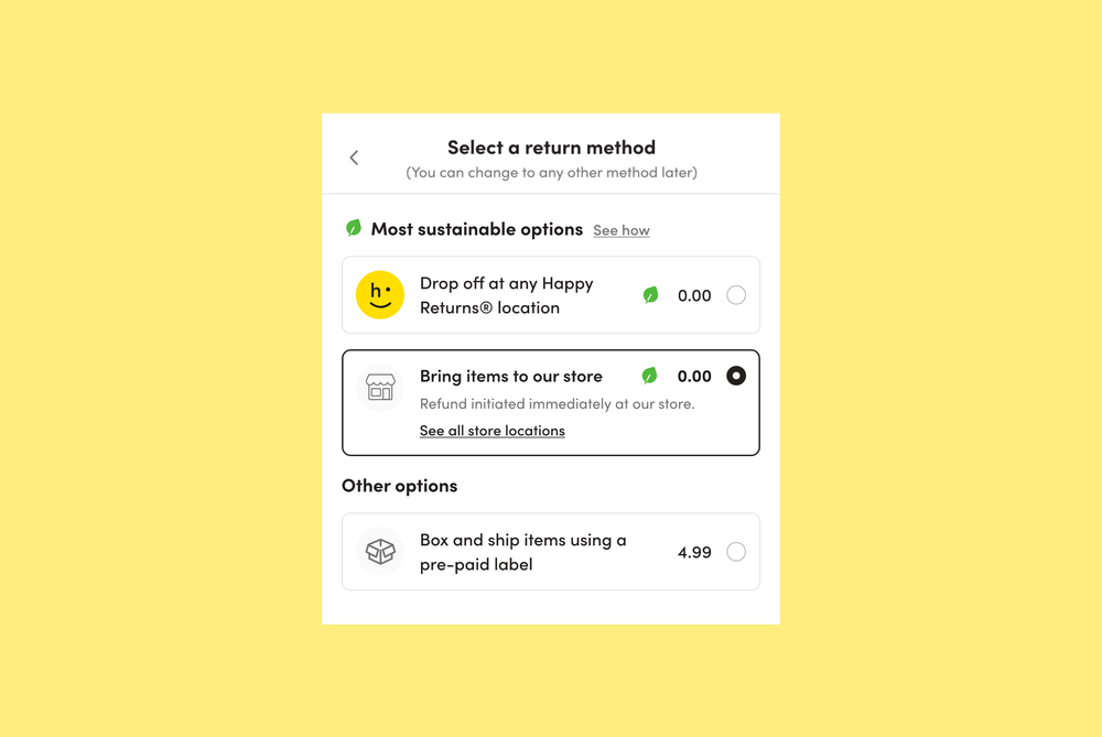 Return & Exchange Portal — Happy Returns