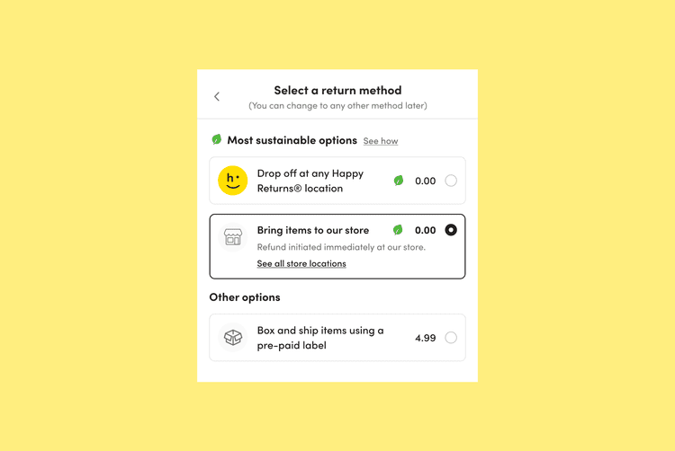 Return & Exchange Portal — Happy Returns