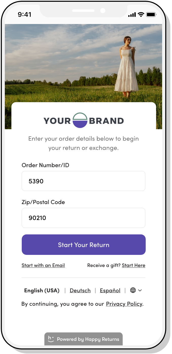 Return & Exchange Portal — Happy Returns