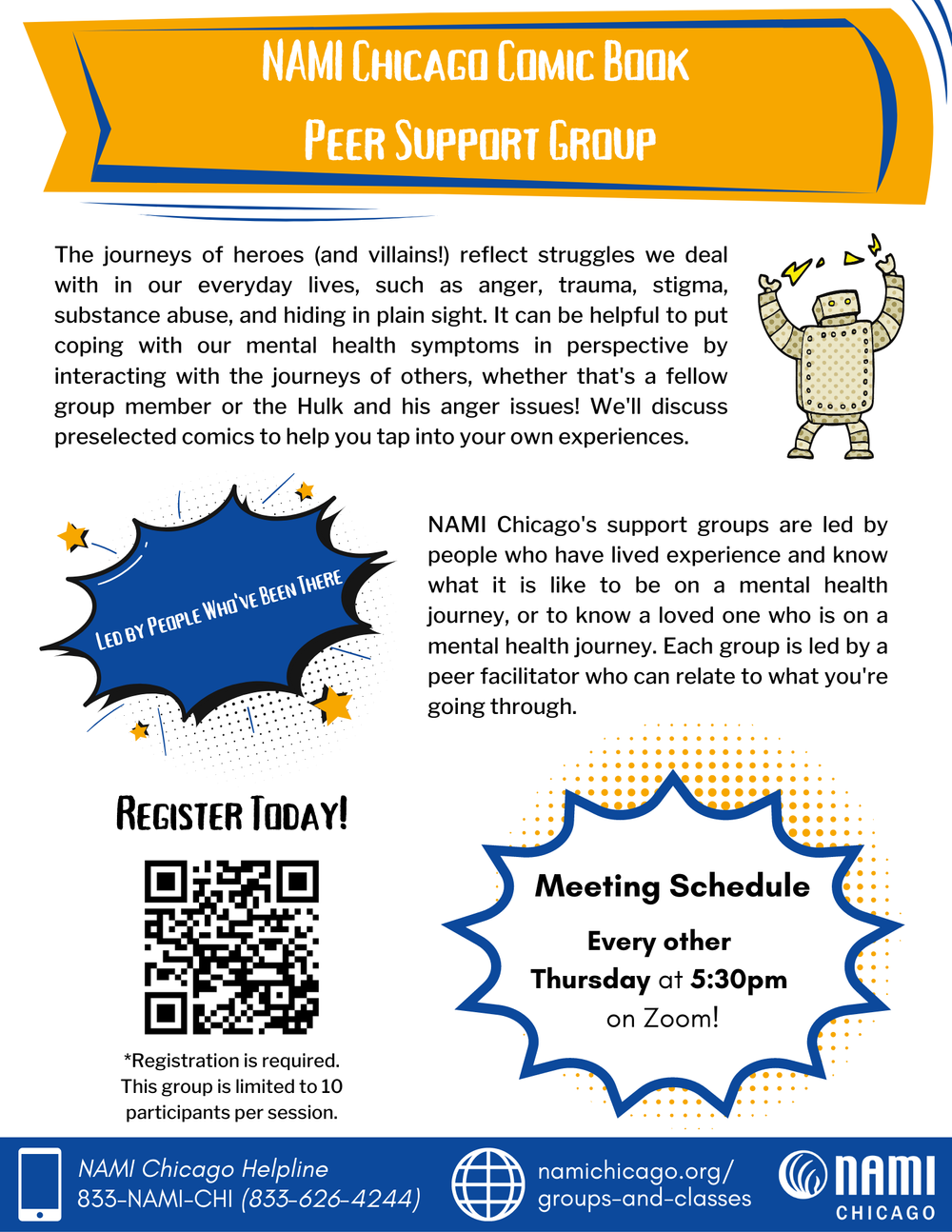 Comic Book Peer Support Group (VIRTUAL) — NAMI Chicago