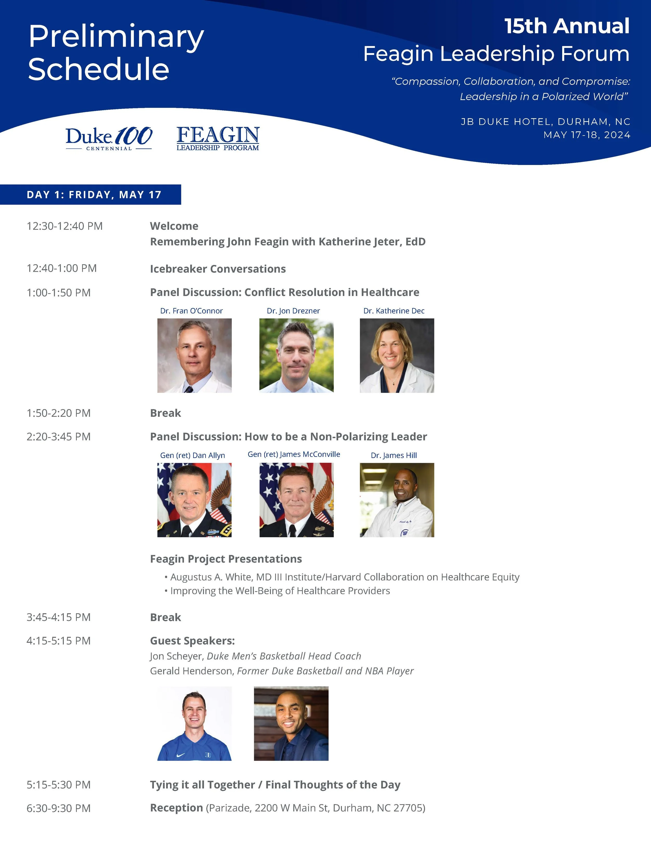 Schedule 2024 — Feagin Leadership Program