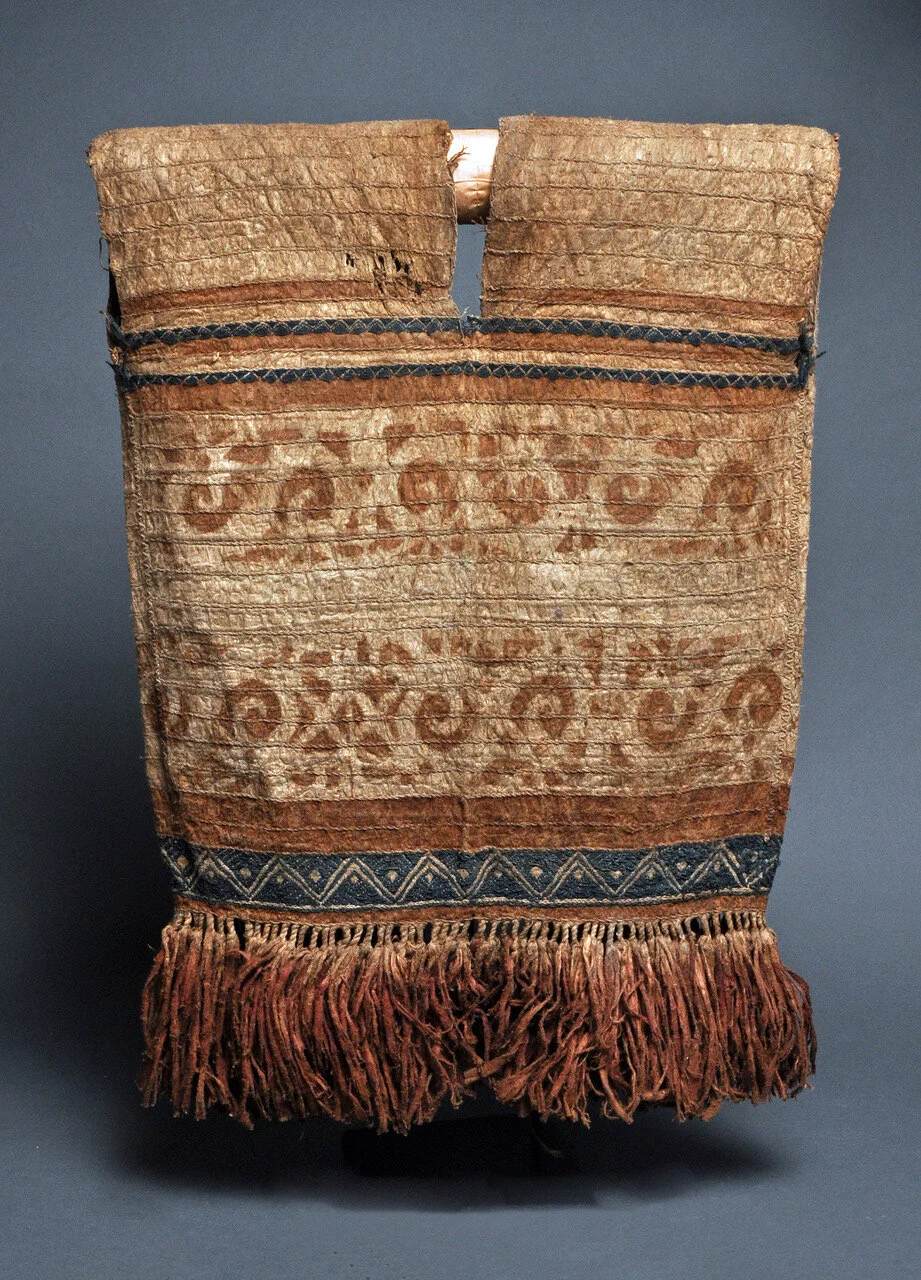 Kayan Men's Ceremonial Barkcloth Vest — TAD Tribal Art