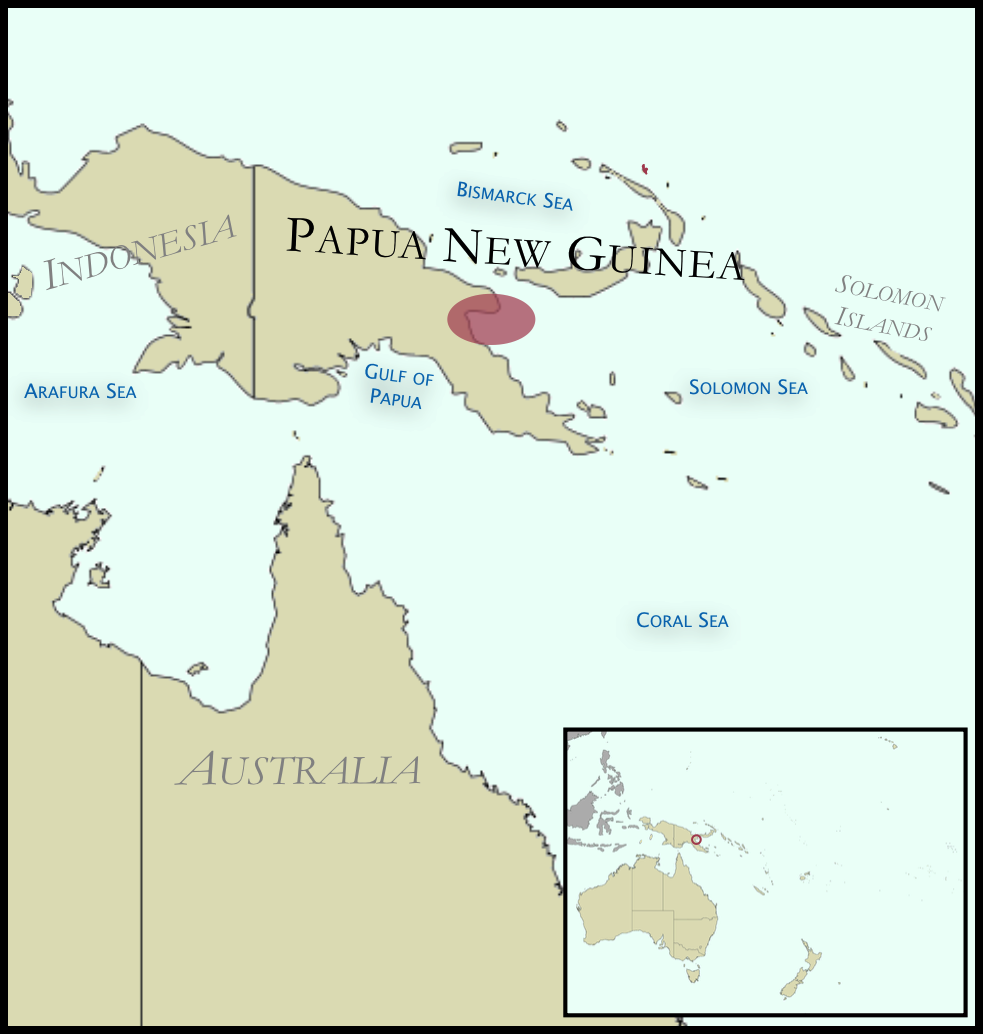 Map – Huon Gulf region map — TAD Tribal Art