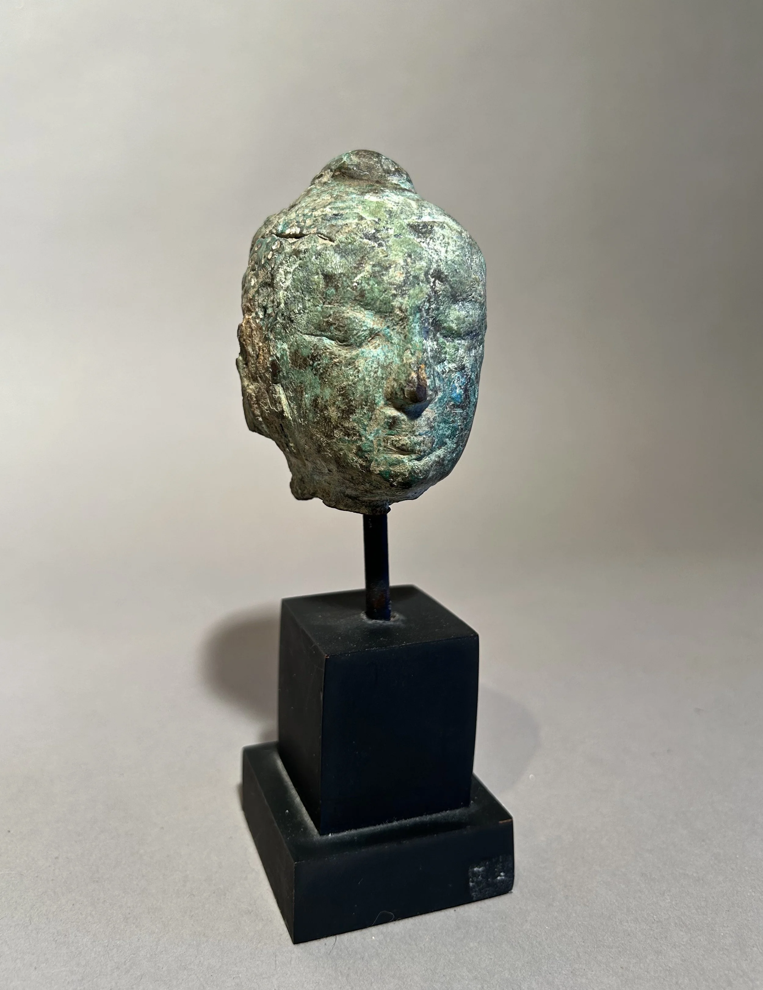 Mon Bronze Buddha Head — TAD Tribal Art