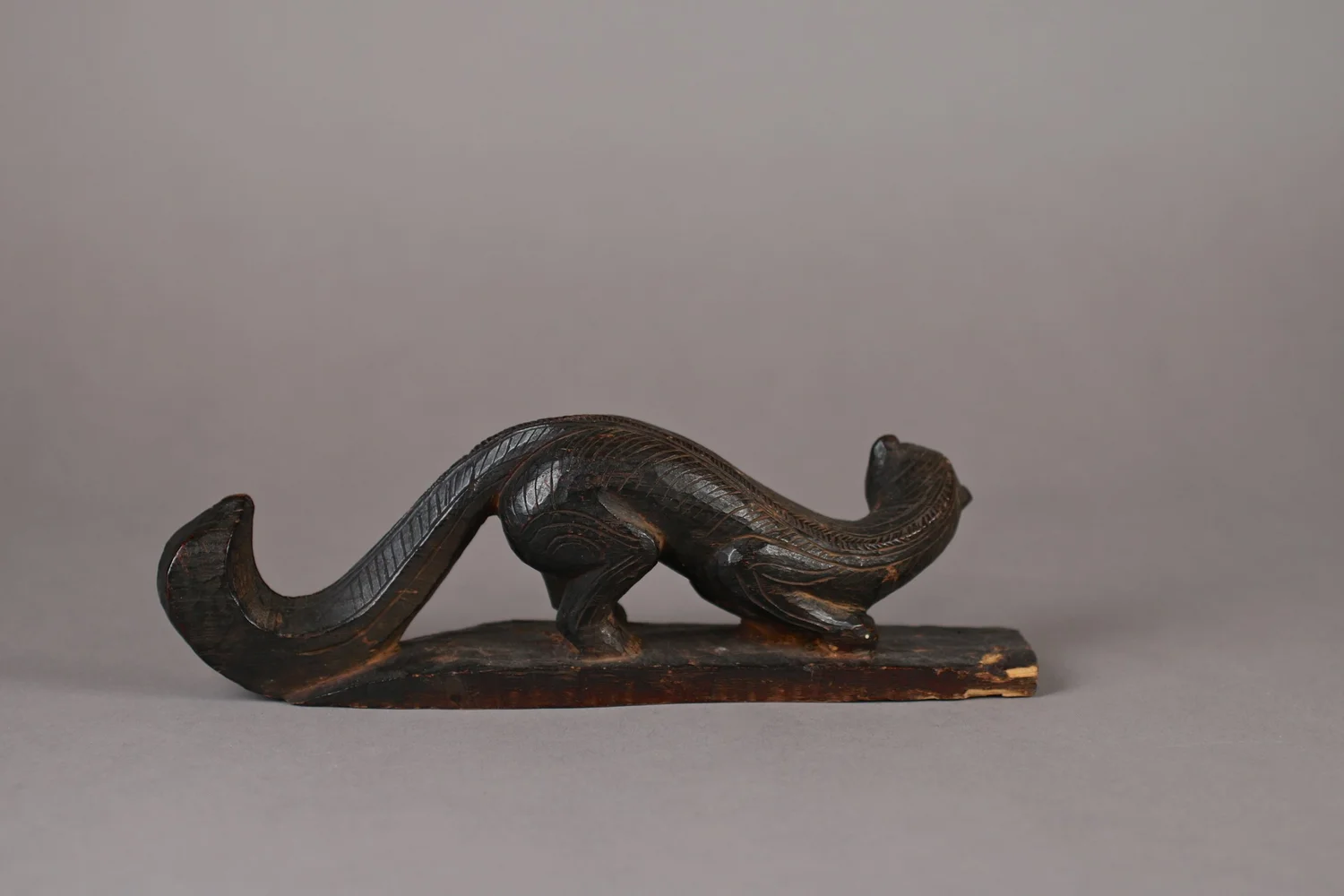 Burmese Carved Mongoose Figure — TAD Tribal Art