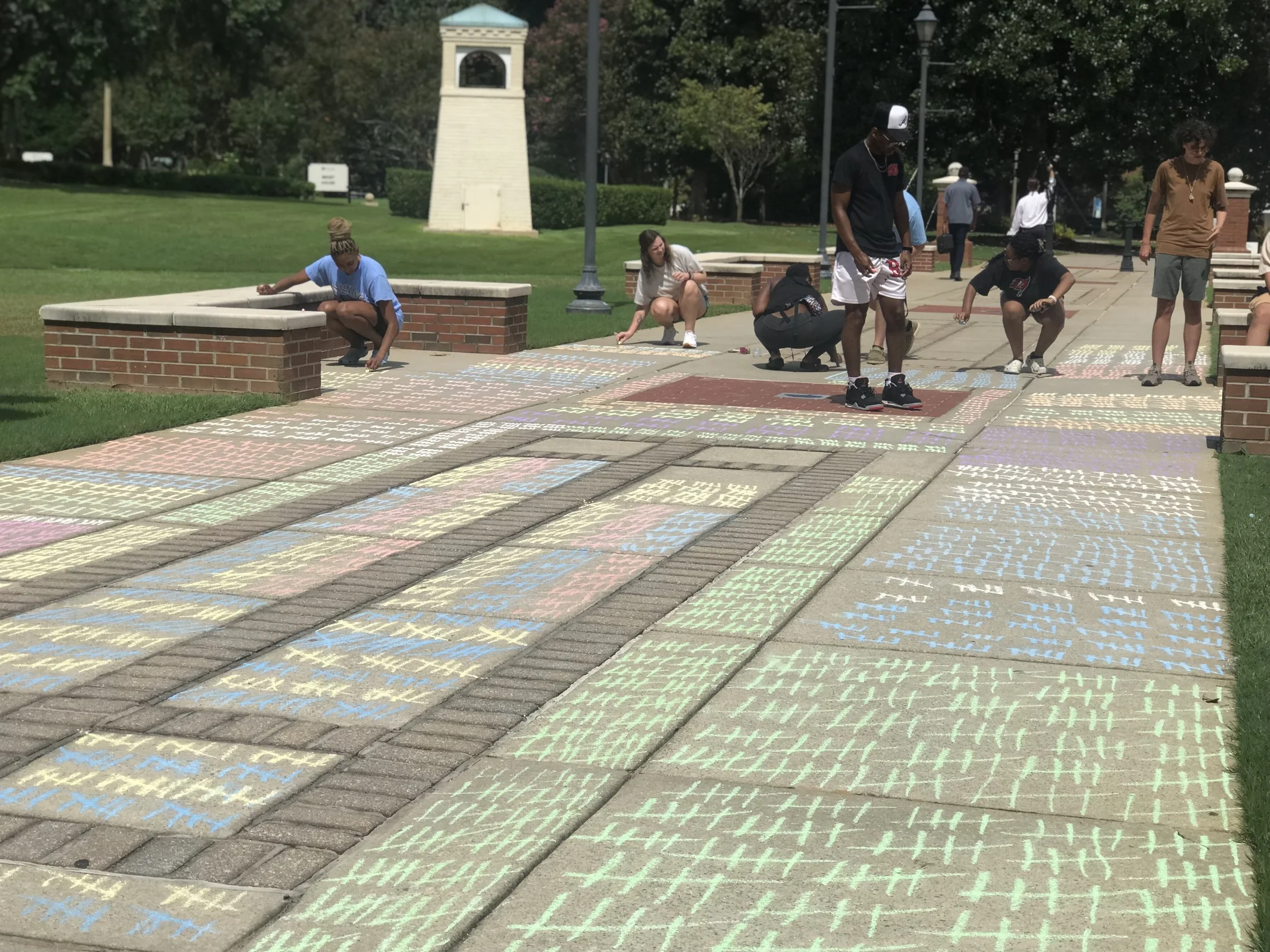 AU sociology class visualizes number of homicide cases in sidewalk ...