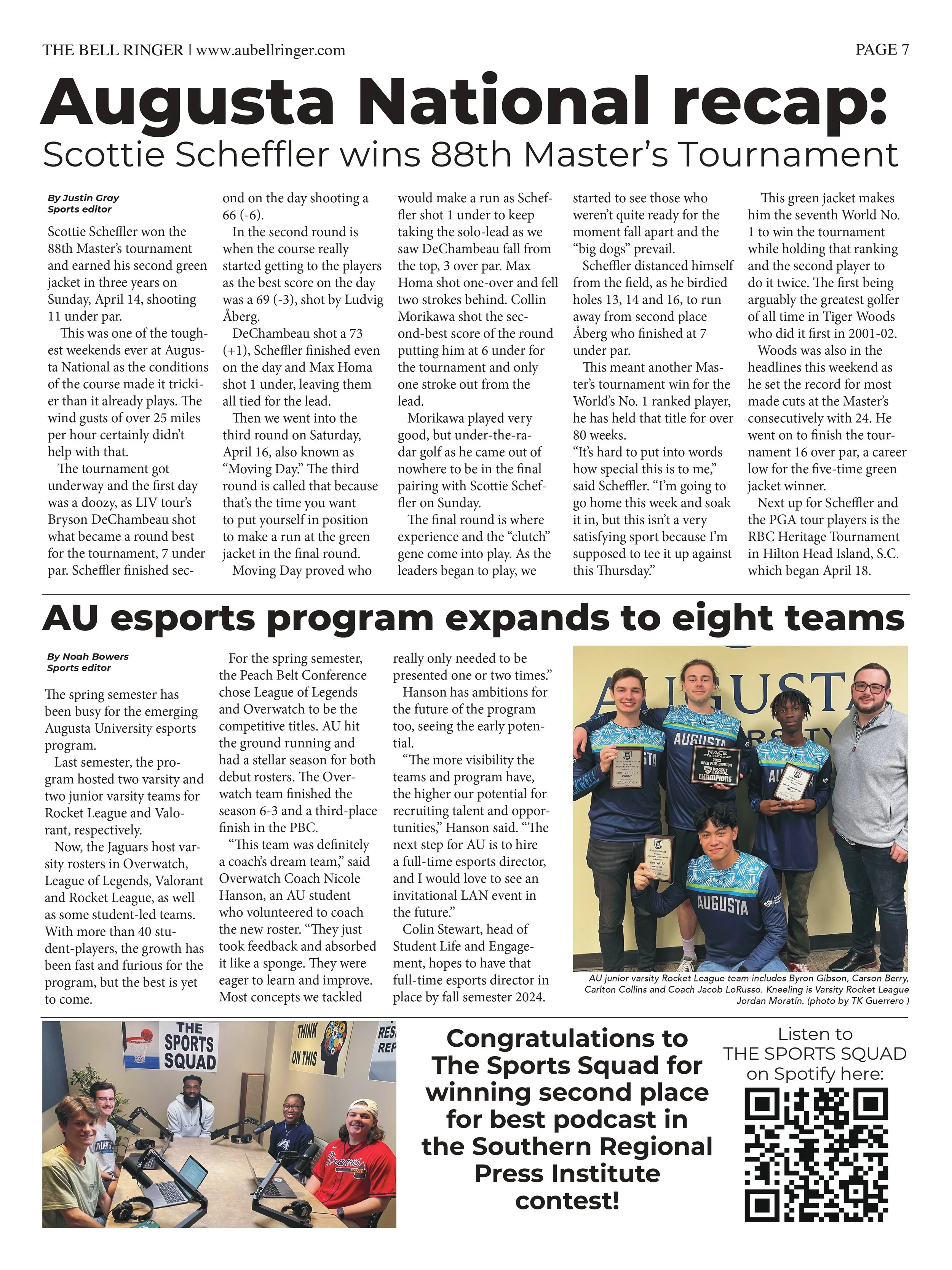 Read all about it! Introducing The Bell Ringer's Wednesday, April 24 ...