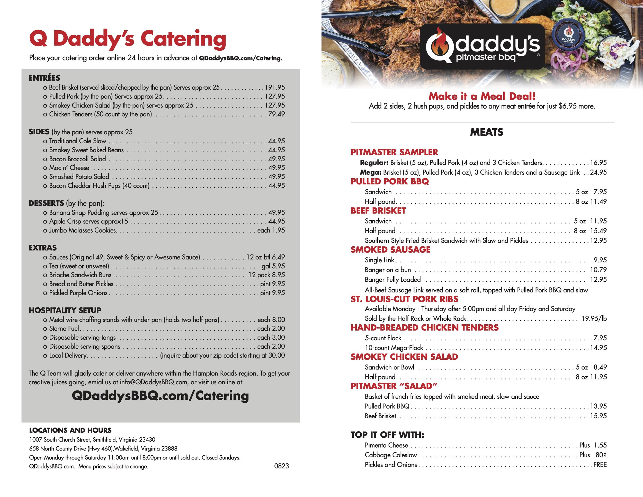 Order Online + Menu — Q Daddy's