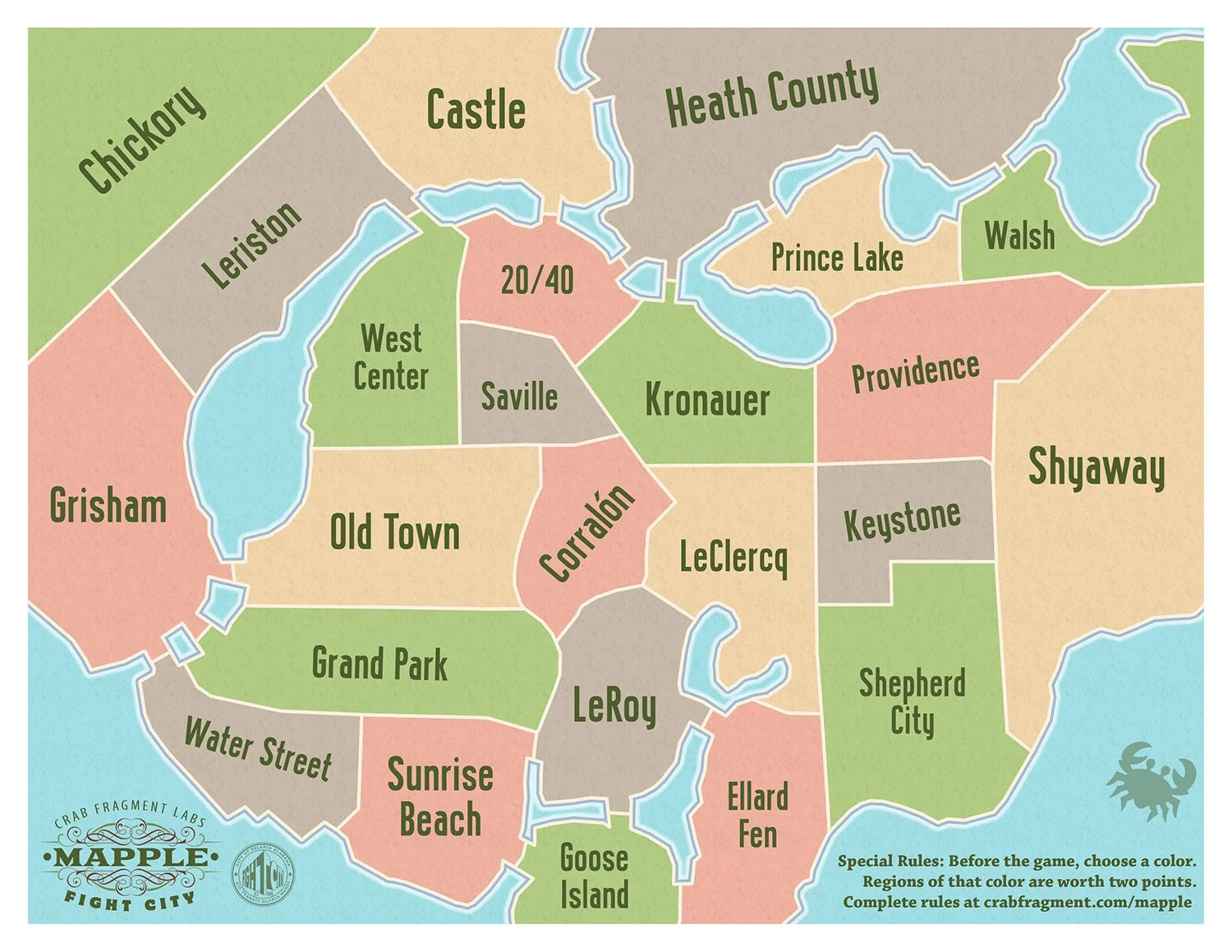 Mapple Board Game — Crab Fragment Labs