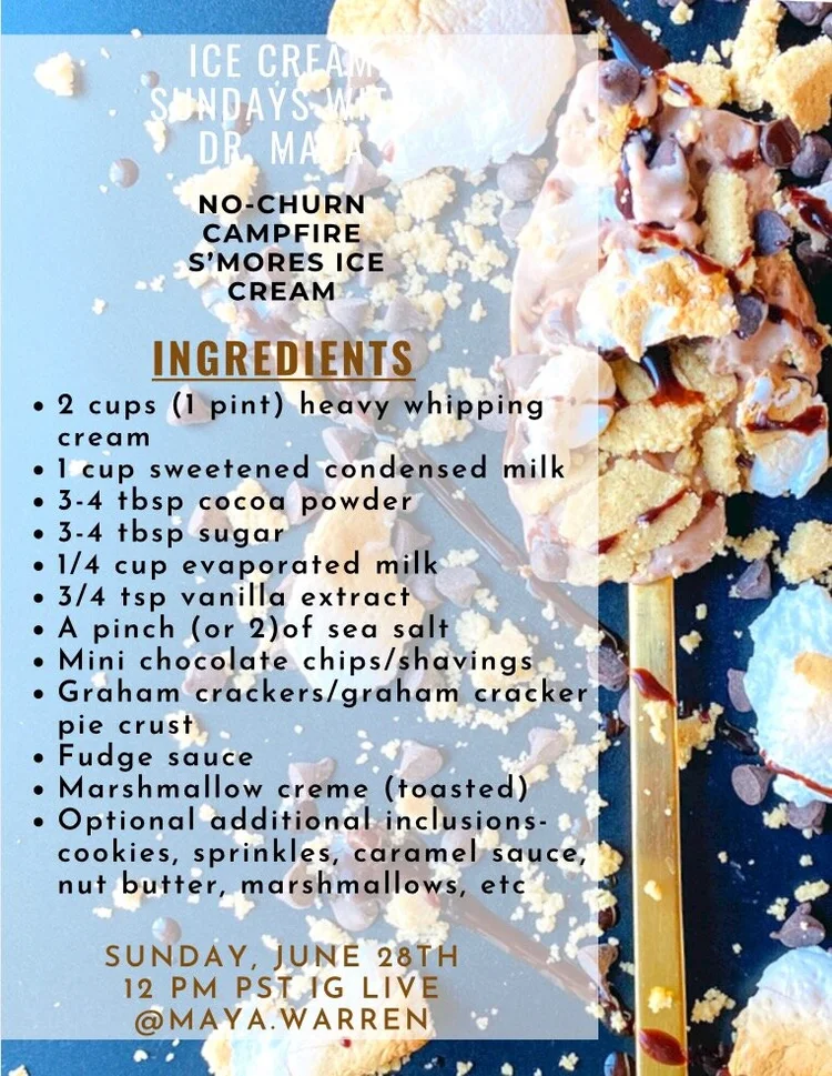 No-Churn Campfire S'mores Ice Cream — Dr. Maya