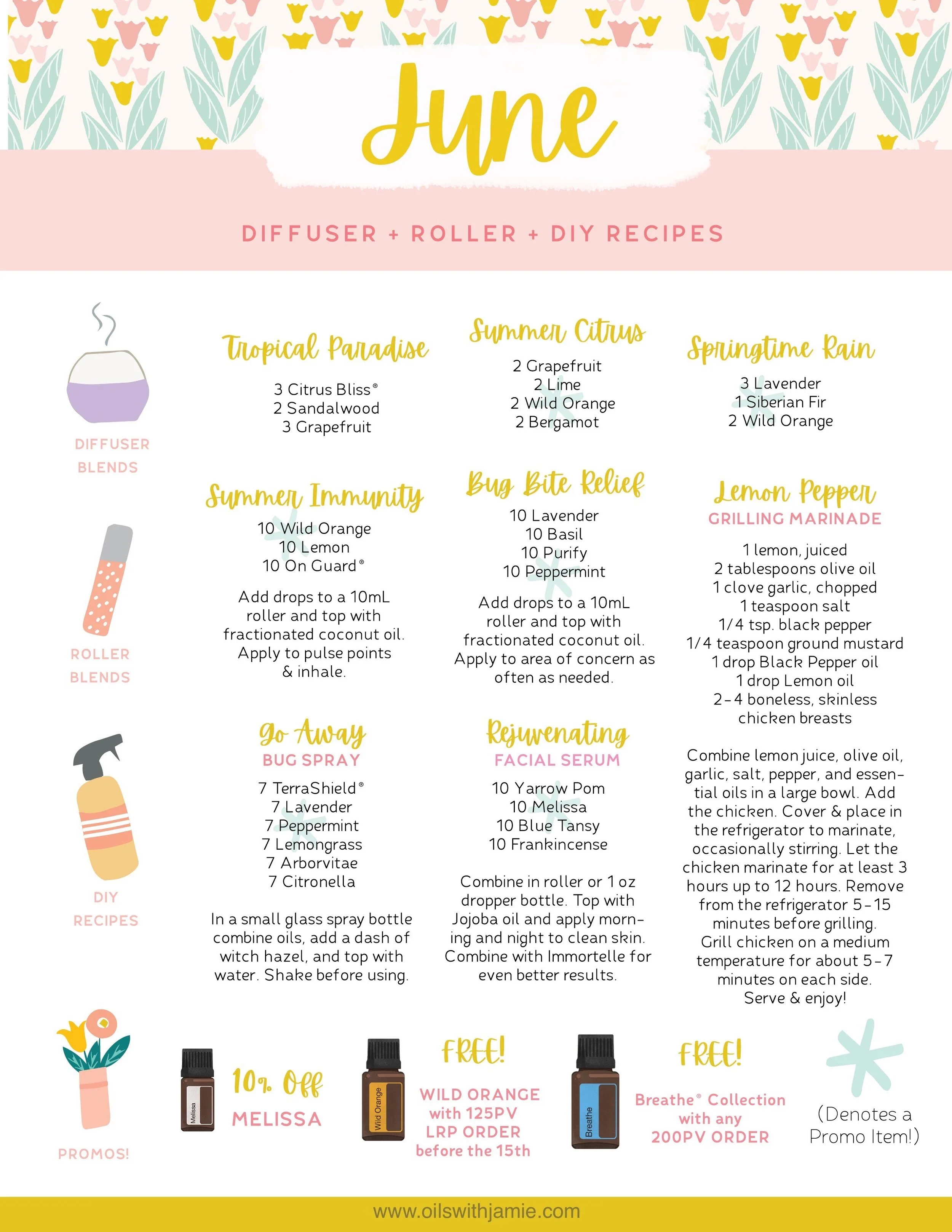 doTERRA June Promotions - Wild Orange, Melissa, and NEW products Citrus ...