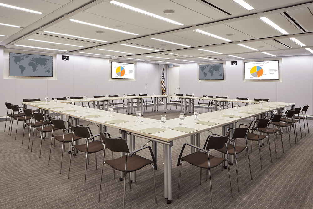 hollow square event setup