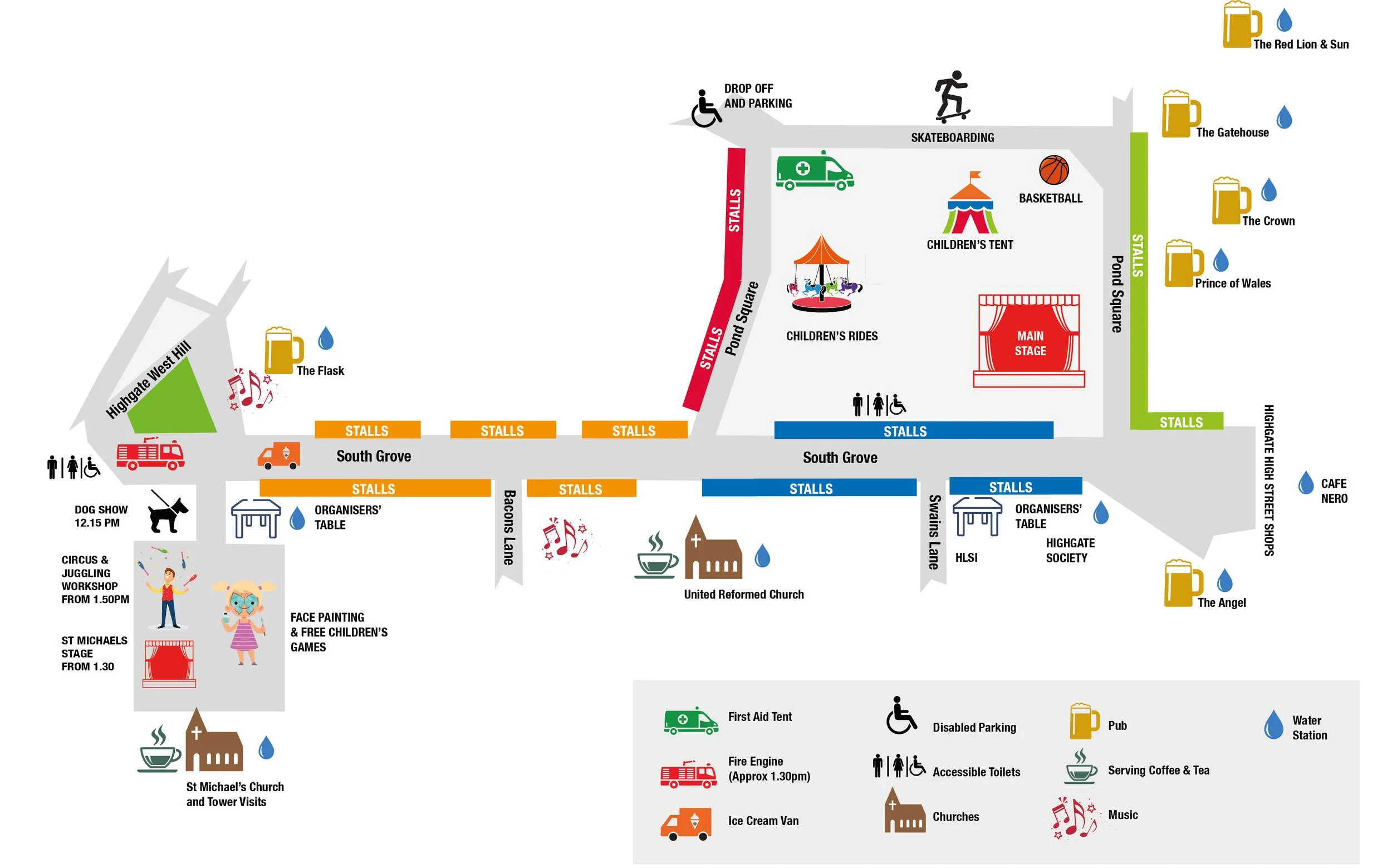 Map — Highgate Fair in the Square